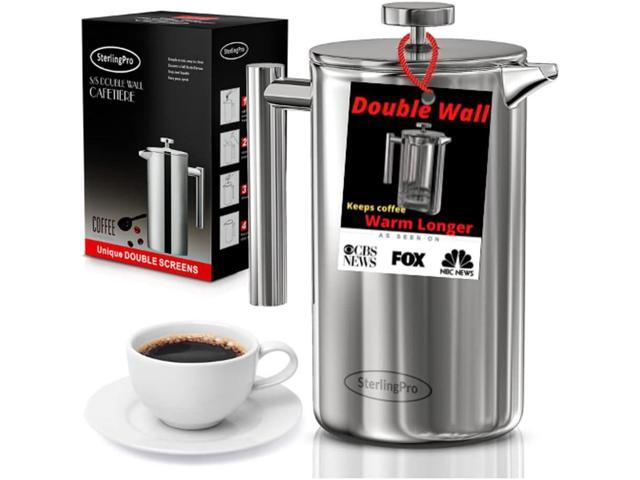 Click here for French Press Coffee Maker(1L)-Double Walled Large... prices