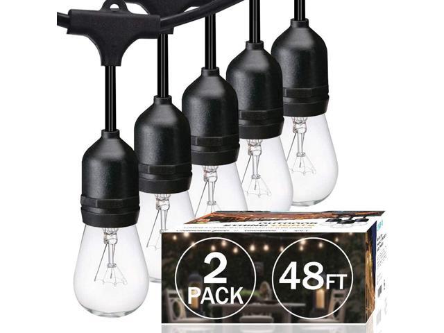Click here for SUNTHIN 2 Pack 48FT Outdoor String Lights Hanging... prices