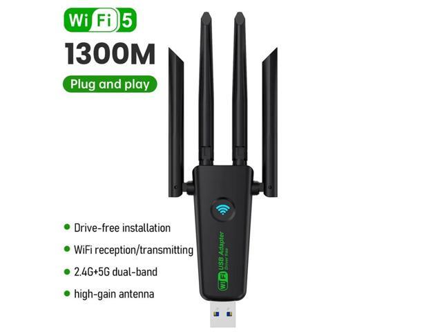 Click here for Dual Band 1200Mbps WiFi USB Adapter 2.4G/5.8Ghz Wi... prices