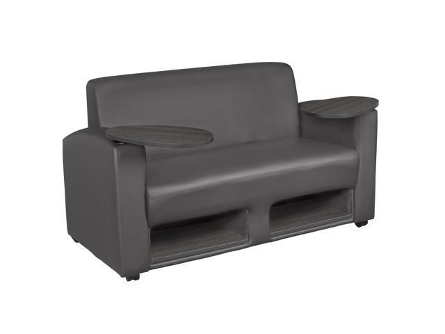 Click here for Supernova Tablet Arm Loveseat w/ Storage- Grey/Ash... prices