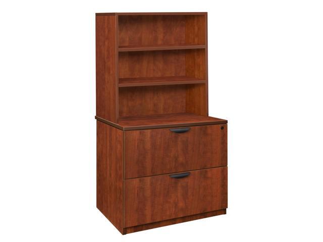 Click here for Regency Legacy Lateral File with Open Hutch- Cherr... prices