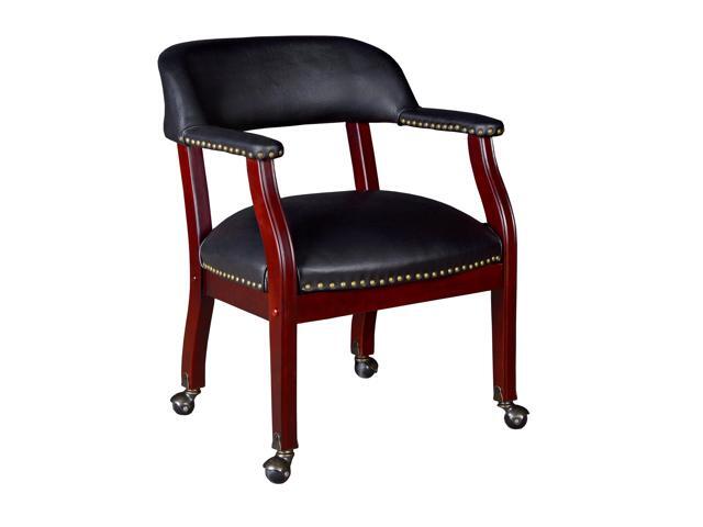 Click here for Ivy League Captain Chair with Casters- Black prices