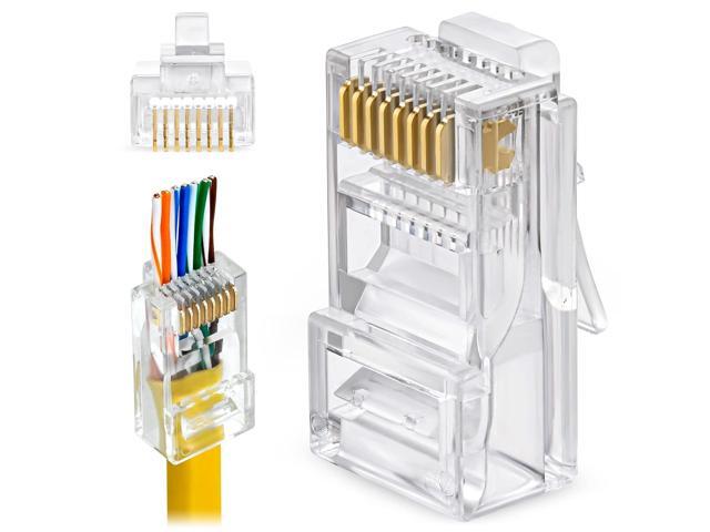Click here for GTZ RJ45 Cat5e Pass Through Connectors - Pack of 5... prices