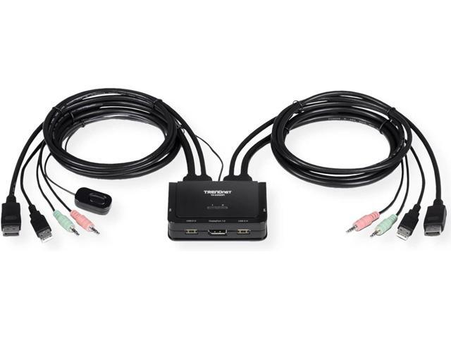 Click here for TRENDnet 2-Port 4K DisplayPort 1.2 KVM Switch with... prices