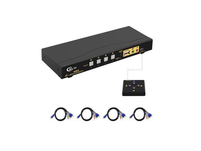Click here for KVM Switch HDMI 4 Port with USB Hub  Audio and 4 K... prices