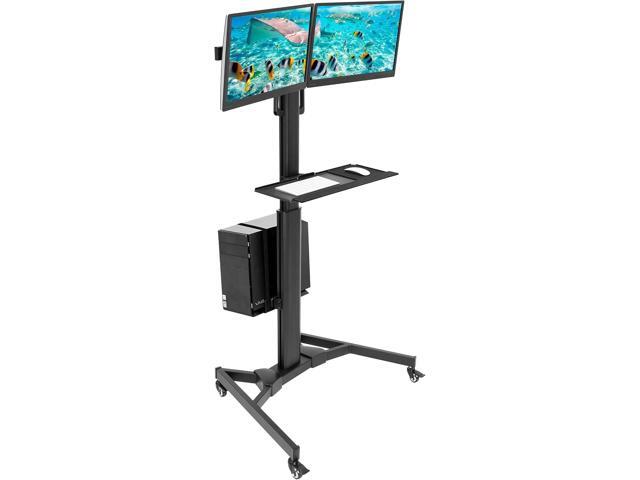 Click here for Mount-It! Adjustable Mobile PC Workstation for Dua... prices