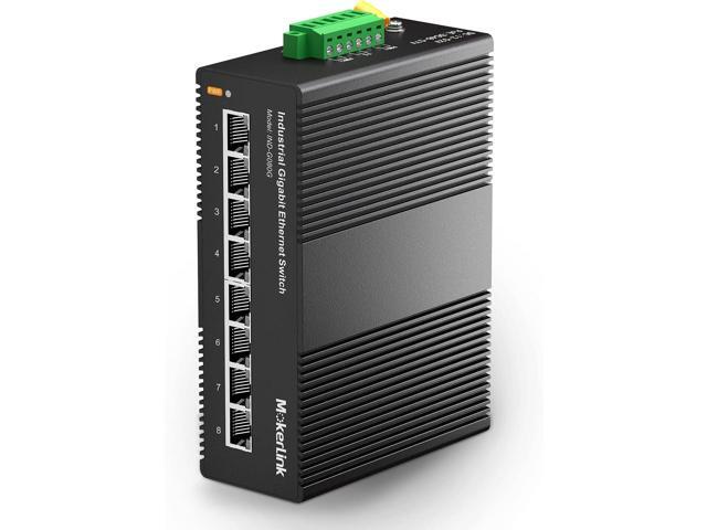Click here for MokerLink 8 Port Gigabit Industrial DIN-Rail Ether... prices