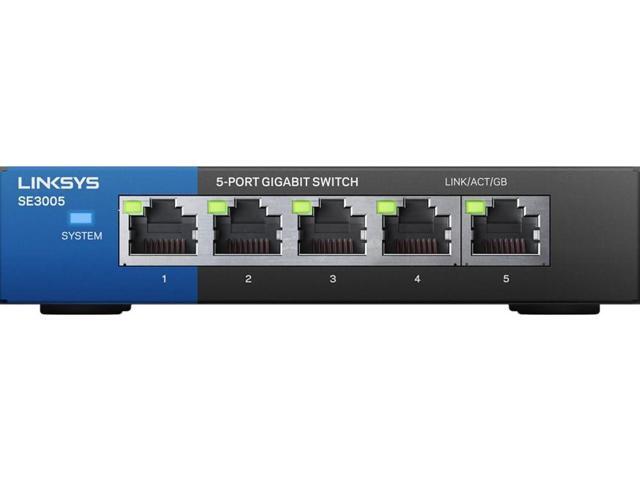 Click here for Linksys SE3005: 5-Port Gigabit Ethernet Unmanaged... prices