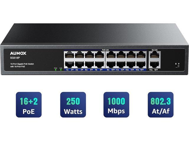 Click here for 18-Port Ethernet Gigabit PoE Switch  16-Port PoE w... prices