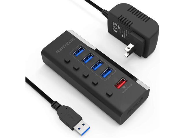Click here for Powered USB Hub  RSHTECH USB 3 Hub with 4 USB 3.0... prices