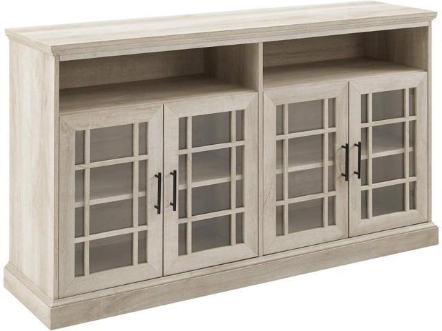 Click here for Walker Edison Classic Glass Door Universal TV Stan... prices