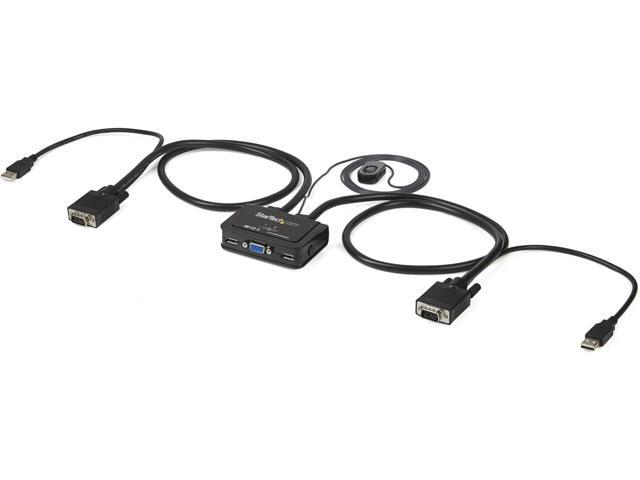 Click here for 2 Port USB VGA Cable KVM Switch - USB Powered with... prices