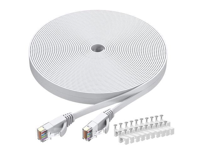 Click here for Cat6 Ethernet Cable 60 FT White  BUSOHE Cat-6 Flat... prices