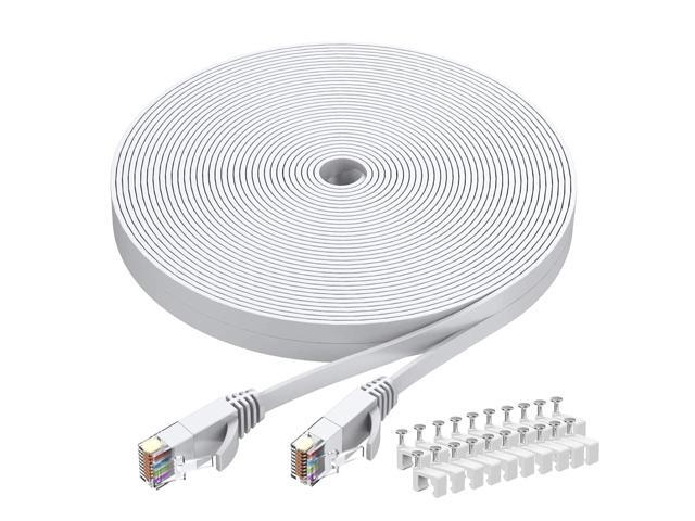 Click here for Cat6 Ethernet Cable 100 FT White  BUSOHE Cat-6 Fla... prices