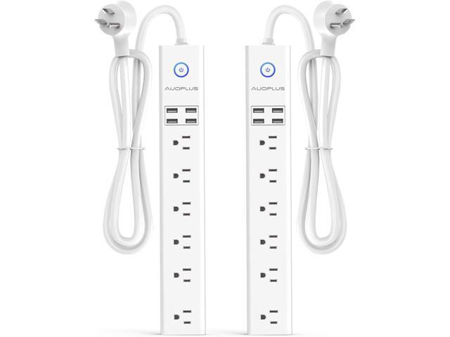 Click here for 2 Pack Power Strip Surge Protector Flat Plug - 6 W... prices