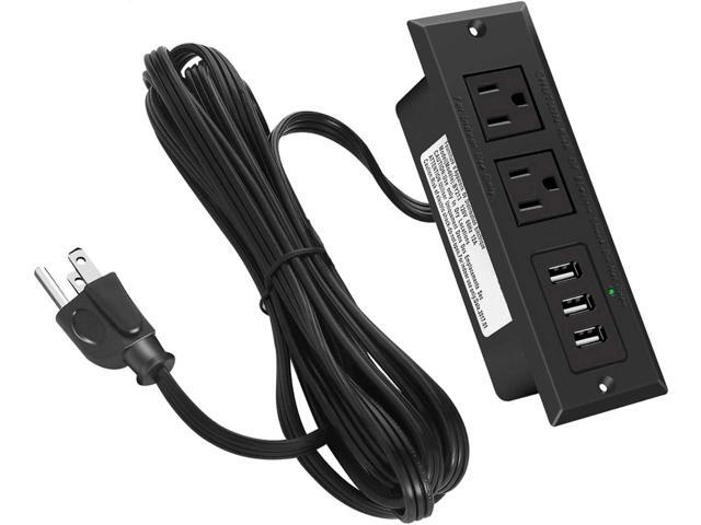Click here for CCCEI Furniture Recessed Power Strip  Black Desk O... prices