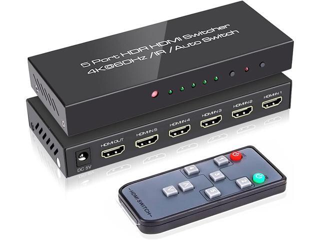 Click here for (Newest Version) ROOFULL 5 Port 4K HDMI Switch wit... prices