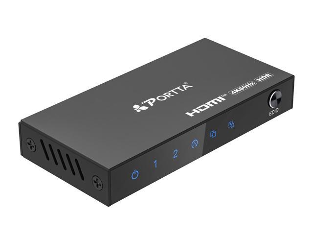 Click here for PORTTA 4K HDMI 2-Port Video Splitter 1x2 HDMI Spli... prices