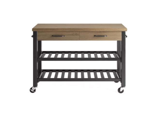Click here for Whalen Santa Fe Brown Kitchen Cart with Storage &... prices