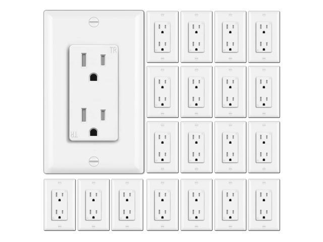 Click here for BESTTEN 20 Pack 15 Amp Tamper Resistant Decor Rece... prices