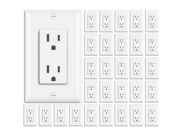 Click here for BESTTEN 30 Pack 15 Amp Decorator Receptacle Outlet... prices