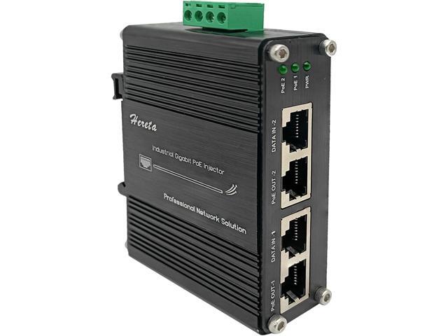Click here for 2 Ports Hardened Industrial Gigabit PoE+ Injector... prices