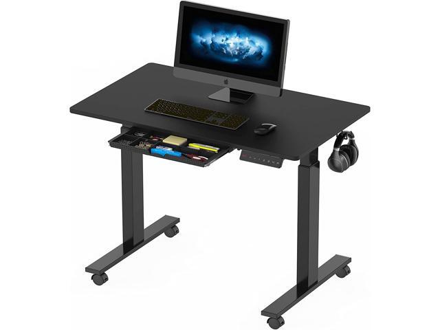 Click here for SHW Standing Desk Electric Height Adjustable Mobil... prices