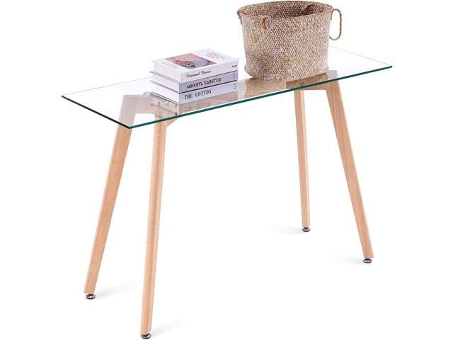 Click here for ivinta Glass Console Table  Narrow Entryway Hallwa... prices