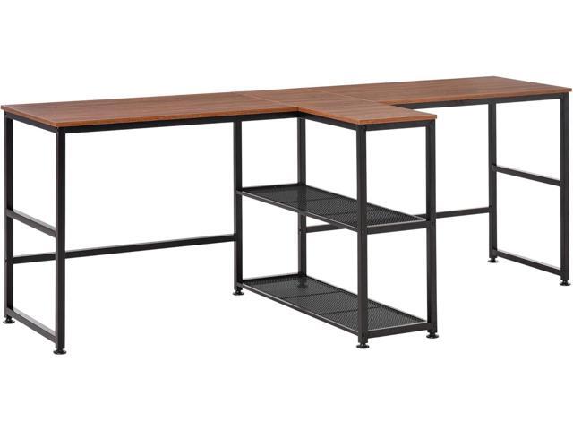 Click here for HOMCOM 83 Two Person Computer Desk with 2 Storage... prices