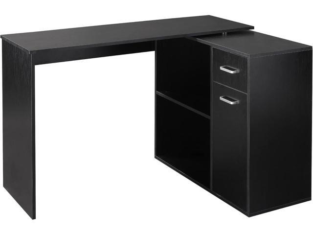 Click here for HOMCOM L Shaped Computer Desk  180° Rotating Corne... prices