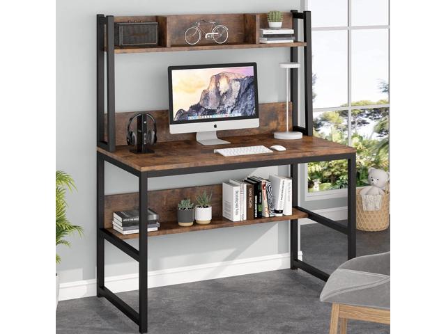 Click here for Tribesigns Computer Desk with Hutch  Wooden Small... prices
