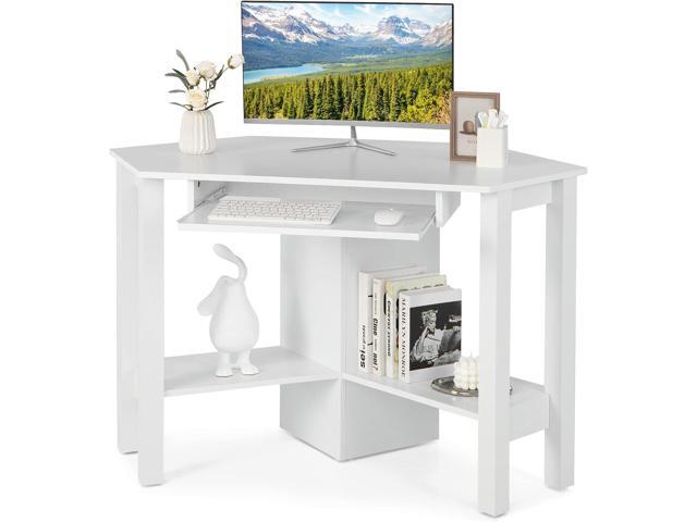 Click here for Tangkula Corner Desk  Corner Computer Desk  Wood C... prices