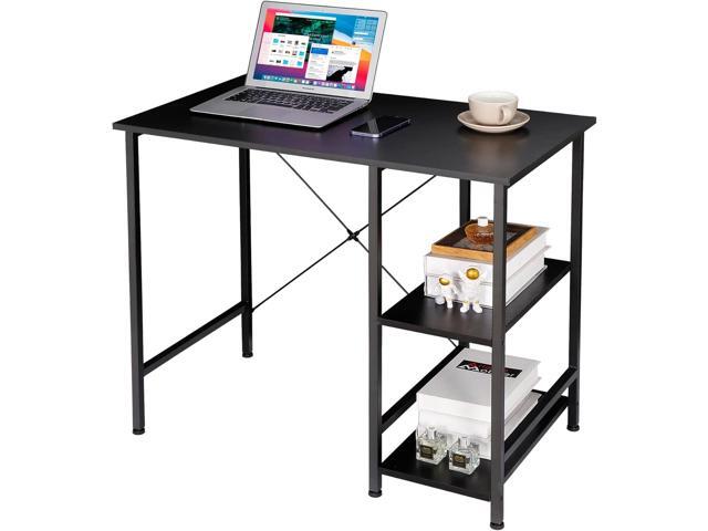 Click here for ZenStyle Small Computer Desk with Storage Shelves... prices