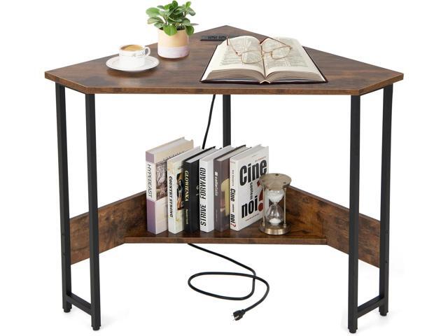 Click here for COSTWAY Corner Computer Desk  with USB Ports & Pow... prices