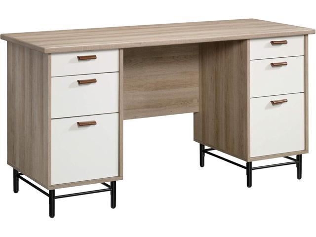 Click here for Sauder Anda Norr Executive Desk  Sky Oak Finish prices