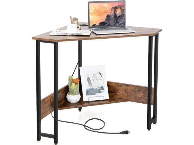 Click here for Tangkula Corner Desk with Power Outlet & USB Ports... prices