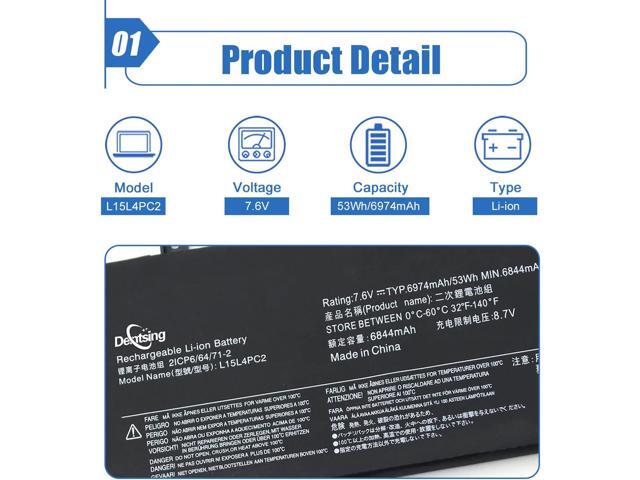Click here for Dentsing L15L4PC2 L15M4PC2 Laptop Battery Compatib... prices