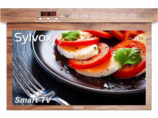 Sylvox 15" Under-Cabinet Smart Kitchen Tv Led Panel 1080p Hd Google Tv Flip-Down Screen Smart Tv - Natural