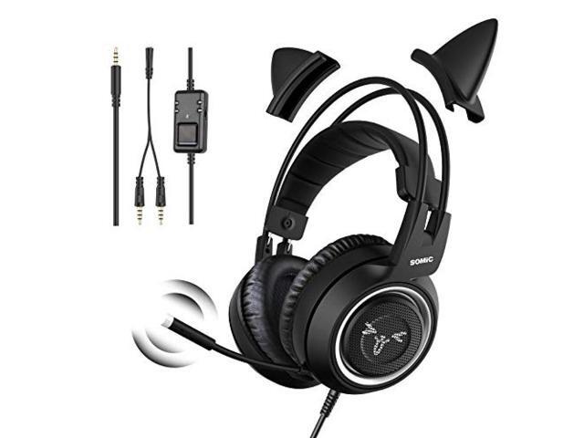 Click here for SOMIC G951S-Black Gaming Headset Cat Ear Headphone... prices