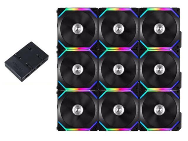 Click here for Uni Fan SL120 BLACK - 9 pack w/ Controller prices