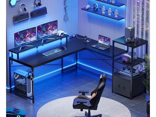 Click here for 51 L Shaped Gaming Desk  Computer Desk with Storag... prices