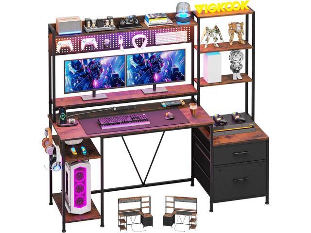 Click here for 65 Gaming Desk with Hutch  65in Reversible Compute... prices