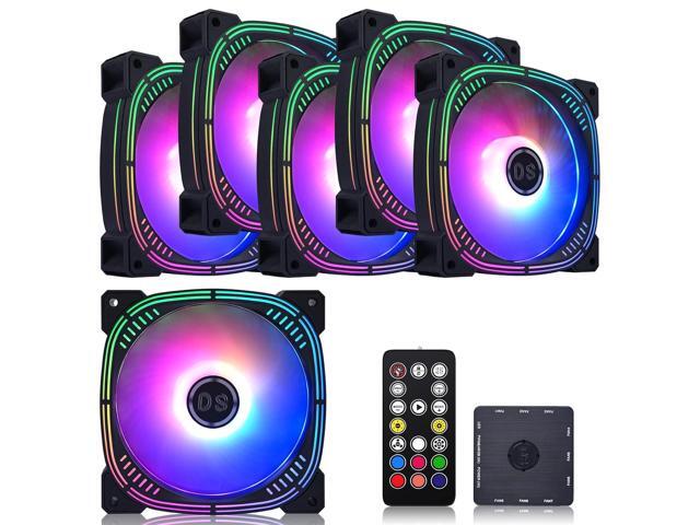 Click here for Rainbow LED RGB Fans with Controller for PC Case... prices