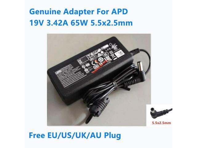 Click here for OIAGLH 19V 3.42A 65W 5.5x2.5mm APD DA-65A19 DA-65C... prices