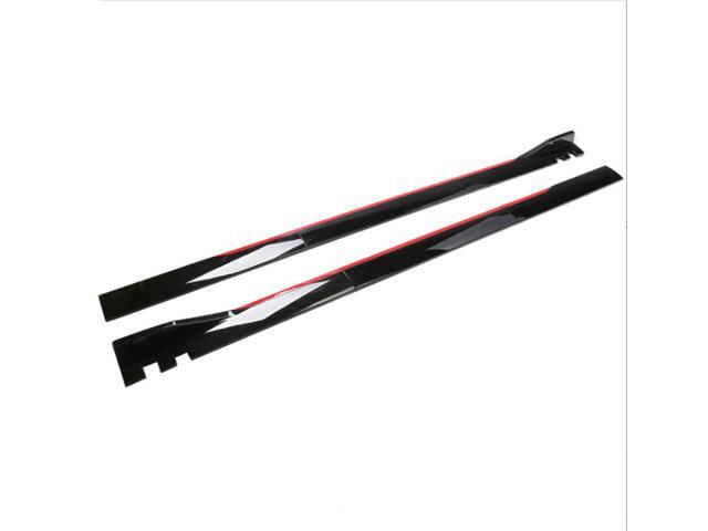 Click here for Acaigel 6Pcs 2.2m Glossy Black Red Car Side Skirts... prices