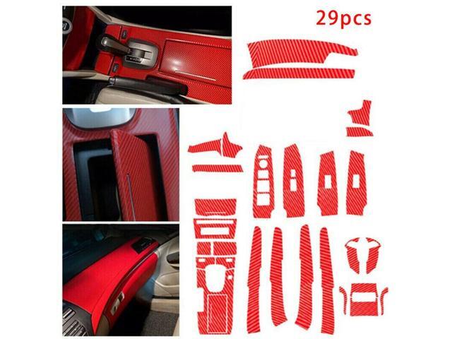 Click here for Paiying 29x Red Carbon Fiber Dash Console Panel De... prices