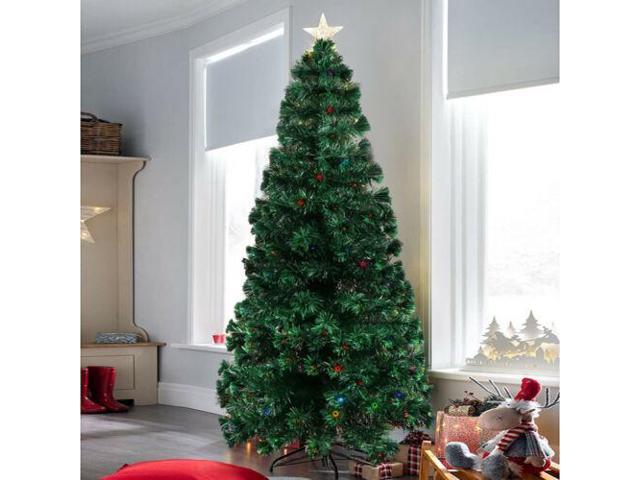 Click here for 7.5 FT Pre-Lit Artificial Christmas Tree LED Flash... prices