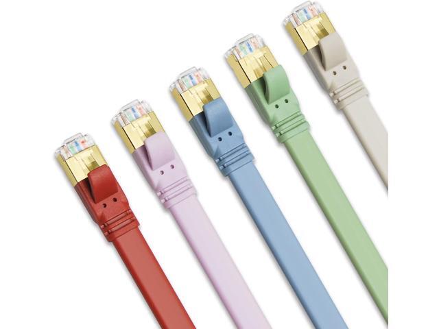 Click here for Yauhody CAT 8 Ethernet Cable 6ft (5 Pack) Morandi... prices