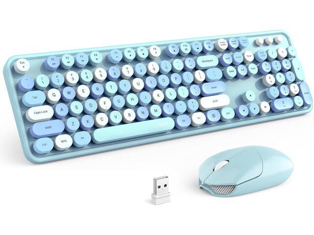 Click here for MOFII Wireless Keyboard and Mouse Combo  Blue Retr... prices
