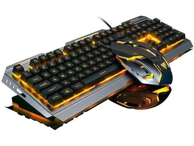 Click here for Iron Orange Yellow Gaming Keyboard Mouse Combo 104... prices